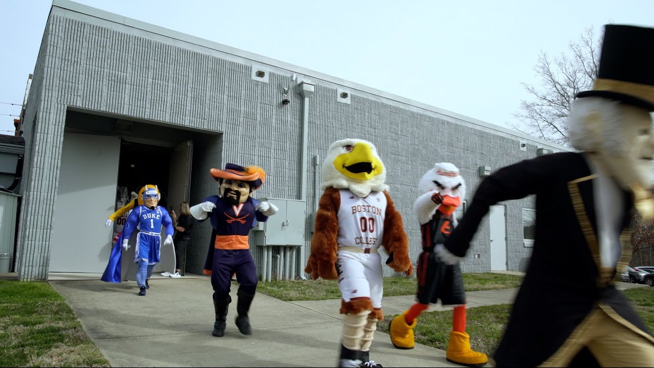 ACC Mascots Visit the GSC! - YouTube