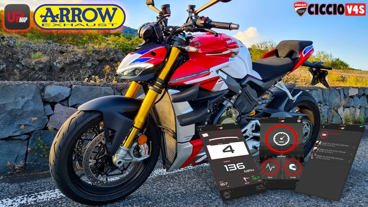 DUCATI STREETFIGHTER V4S 2020 | INSTALLAZIONE UPMAP T800 MTORQUE ...