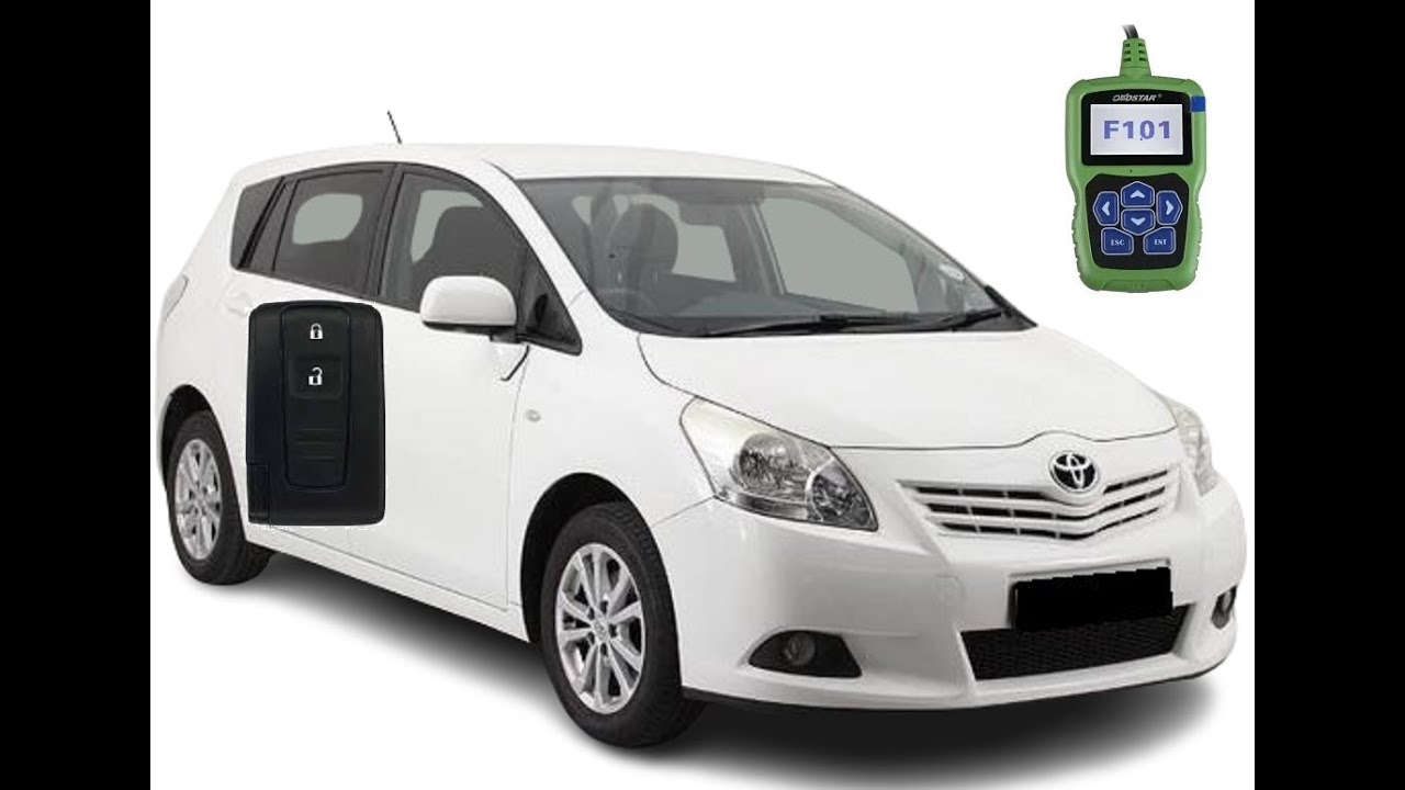TOYOTA VERSO ADD KEY FOB WITH OBDSTAR F101 - YouTube