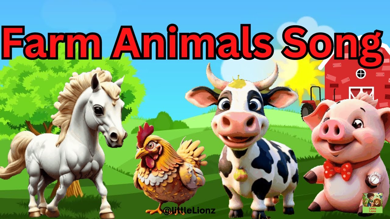 Farm Animals Song for Kids | Fun Learning with littleLionz - YouTube