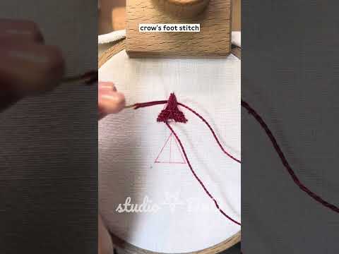 ෆ CROW'S FOOT stitch ෆ 크로우풋스티치 - YouTube
