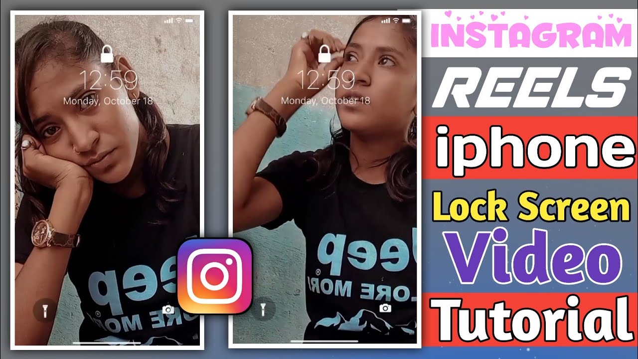 iPhone lock screen reels editing | instagram reels viral video editing ...