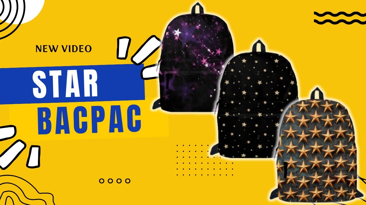 27 Many starry design backpacks - YouTube