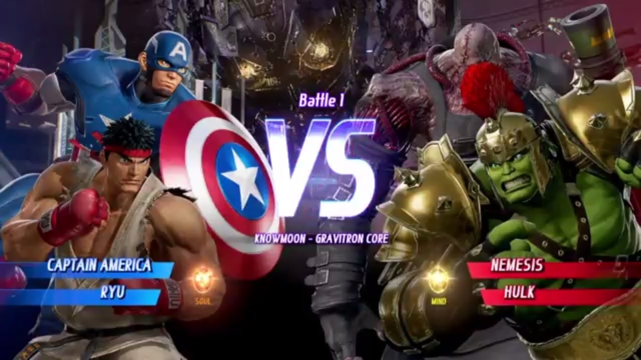 MARVEL VS. CAPCOM: INFINITE Captain America,Ryu Gameplay In Arcade Mode ...