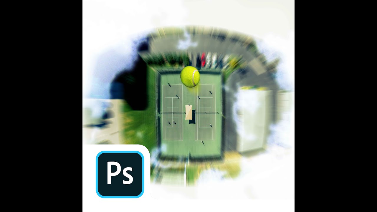 Photoshop Editing Tutorial | Tennis Court Aerial view | Creativenap ...