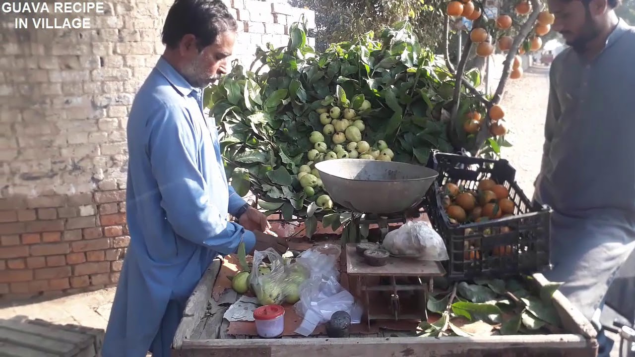 GUAVA RECIPE IN VILLAGE ALI GUJAR | VILLAGE FOOD AMROOD RECIPE | STREET ...