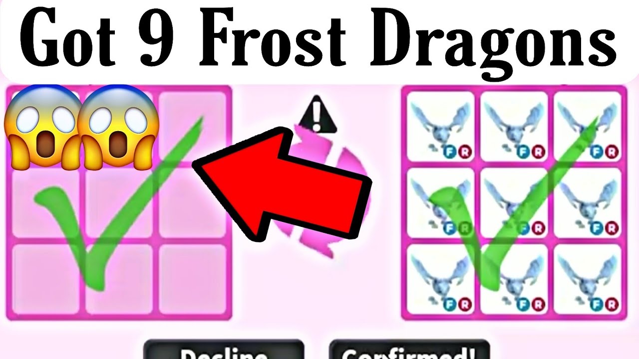 Got 9 Frost Dragons In Adopt Me - YouTube