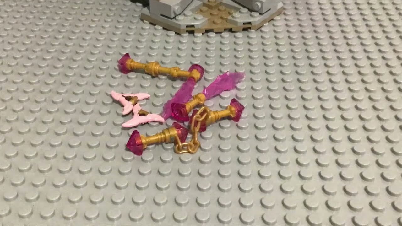 Custom ninjago crystalized golden weapons - YouTube