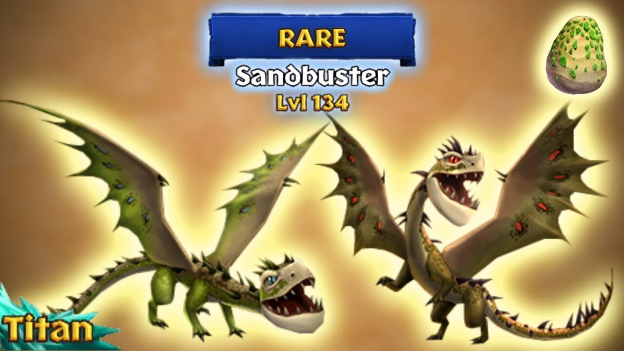 Sandbuster - Titan Mode Max Level 134 | Dragons: Rise of Berk - YouTube