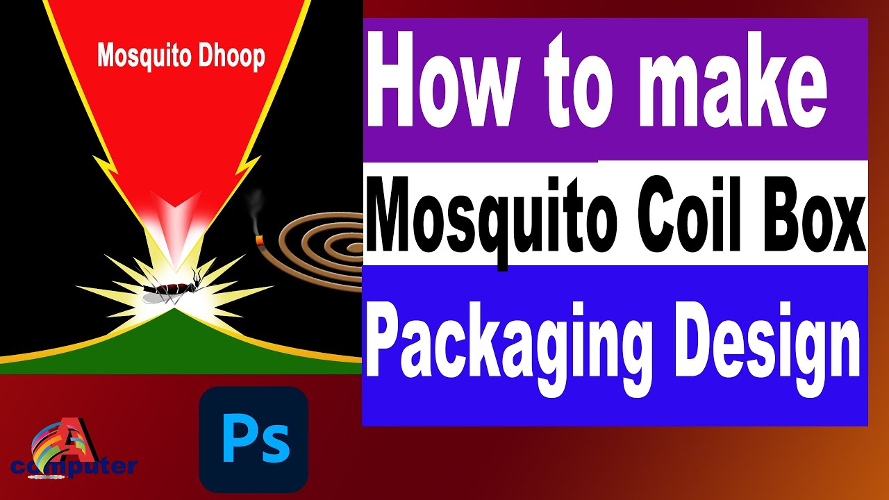 How to mosquito coil box packaging design | design mosquito dhoop ...