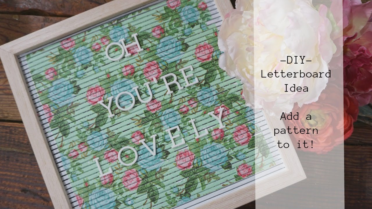 How to customize your letter board - YouTube