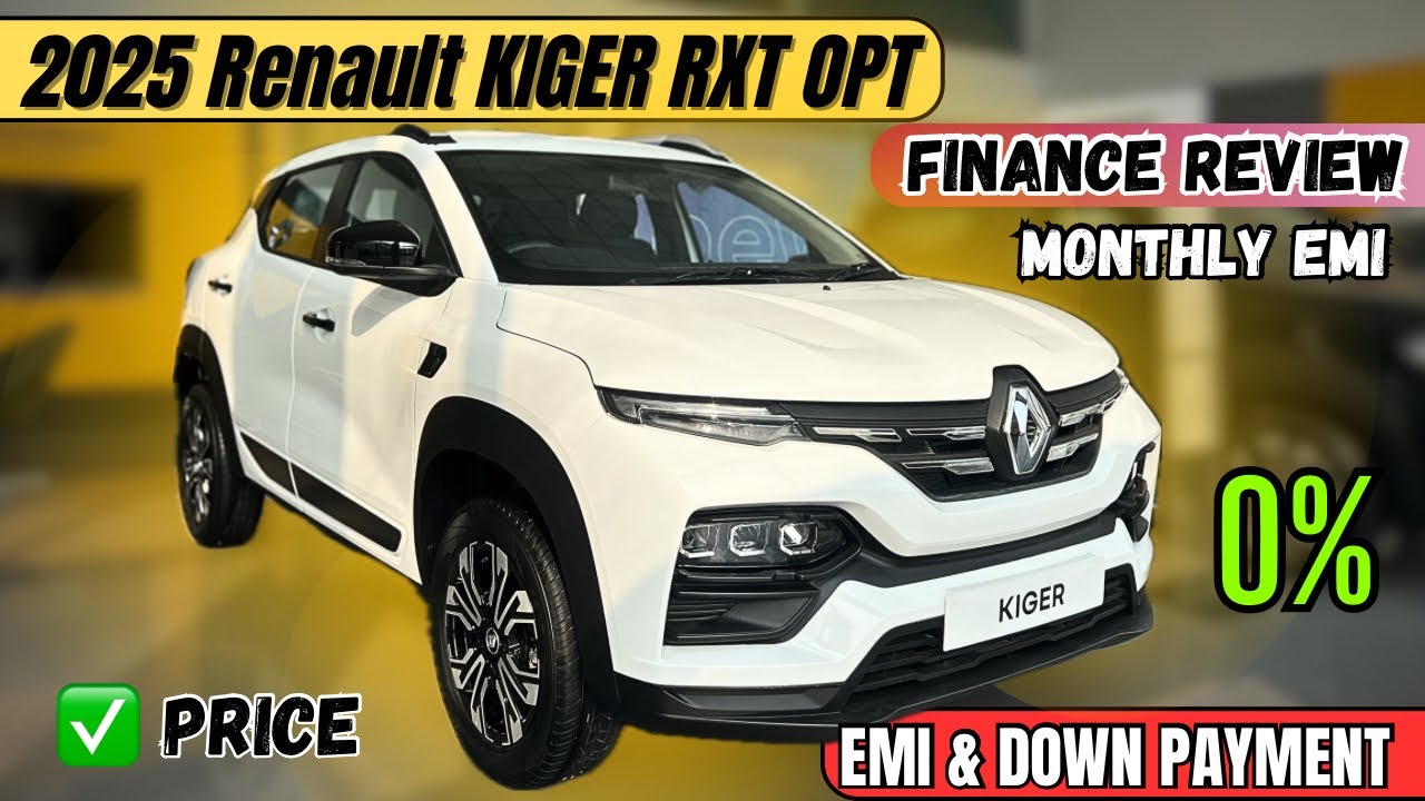 Renault Kiger RXT Opt Finance Details ️ Minimum Down Payment & EMI ...