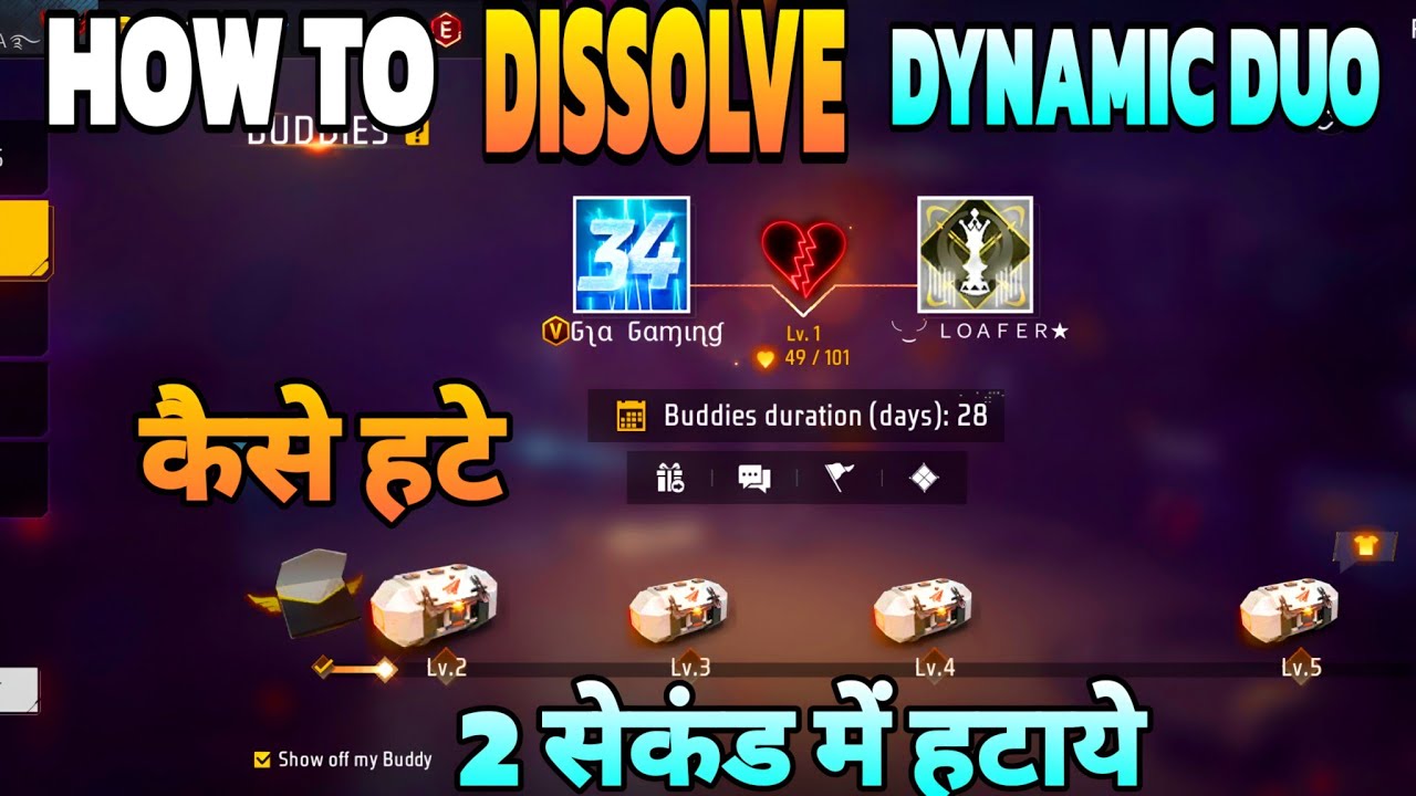 How to Dissolve Dynamic Duo Free Fire ️😱|| Dynamic Duo kaise todein ...
