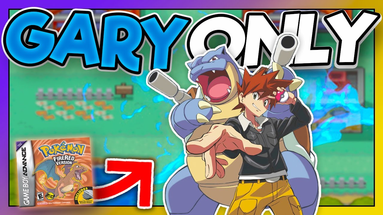 Pokémon FireRed Hardcore Nuzlocke With GARY'S Anime Team ONLY - YouTube