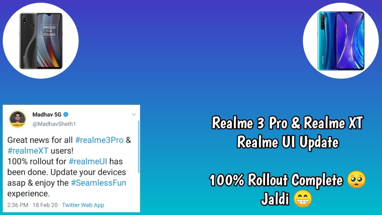 #realmeUI OTA Update 100% Done For #realme3Pro & #realmeXT | Realme 3 Pro & XT Realme UI Update ...