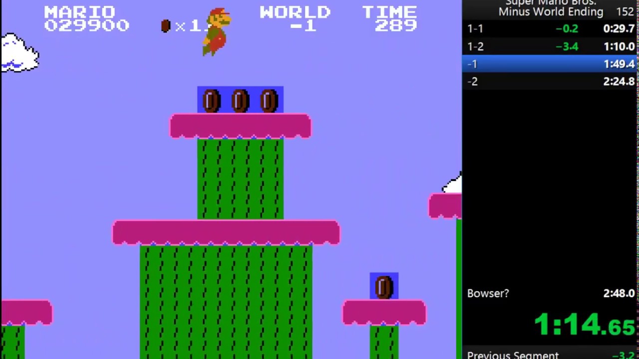 How to get to negative world in super mario bros - paintlkak