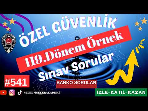 #Özel #Güvenlik  #Sınav #Soruları  119. Dönem Sınavı #Özel #Güvenlik #Sınav #Soruları-541