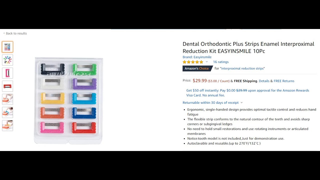 Easyinsmile Restorative IPR/IR Strip System,Dental Interproximal ...