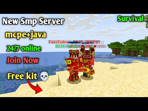 🍟 New Best Public Survival Smp Server For Minecraft 🍿 | Java/Pe/Pojav | 24/7 Online | Free To Join 🌷