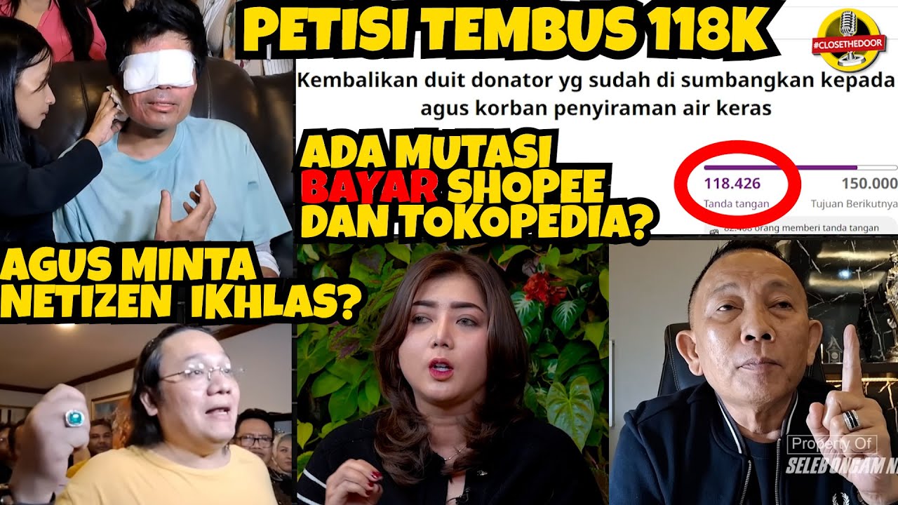 Netizen Ngamuk, Petisi Minta Agus Kembalikan Donasi Capai 118Ribu, Agus ...