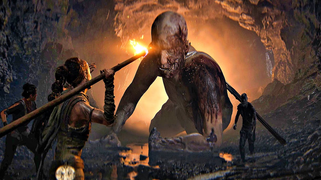 Army vs Giant Fight Scene (Hellblade 2) 4K ULTRA HD Epic Cinematic ...