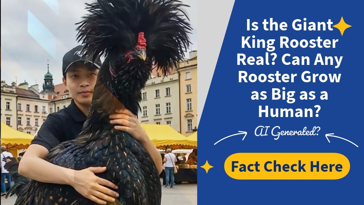 Is the Giant King Rooster Real? Can Any Rooster Grow as Big as a Human ...
