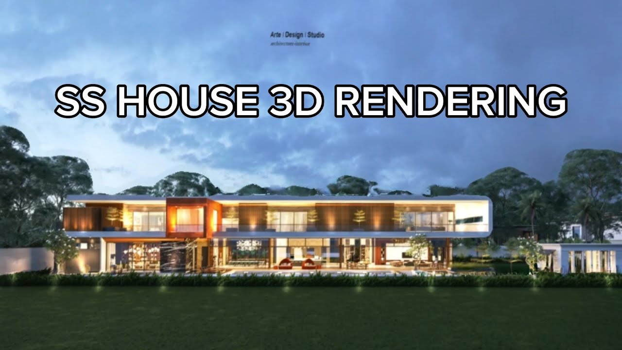 SS HOUSE 3D RENDERING - A MODERN MINIMALIST STYLE HOUSE DESIGN - YouTube
