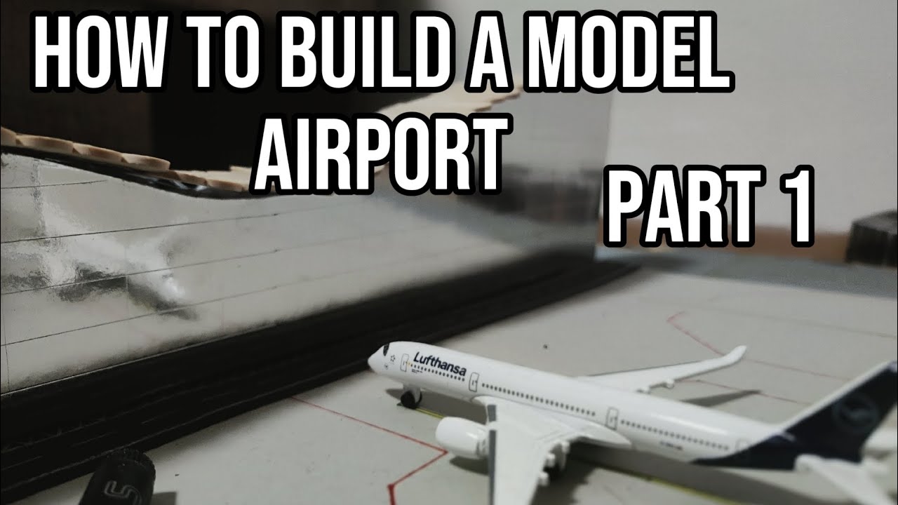 How to build a low budget model airport🛩️ Part 1|runway taxiway ...