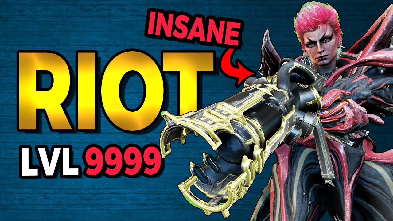 Warframe: RIOT-848 Build To Destroy Level 9999 Steel Path - Techrot Encore - YouTube