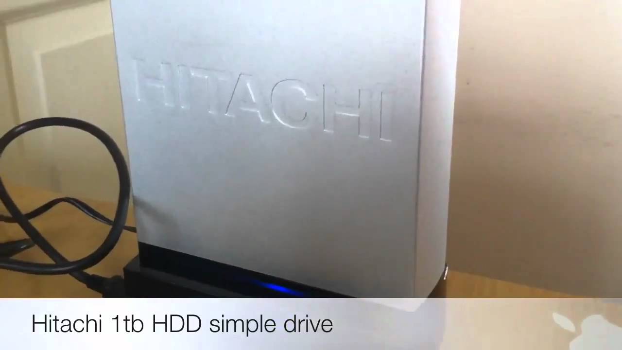 Hitachi 1 tb HDD drive USB 2.0 - YouTube