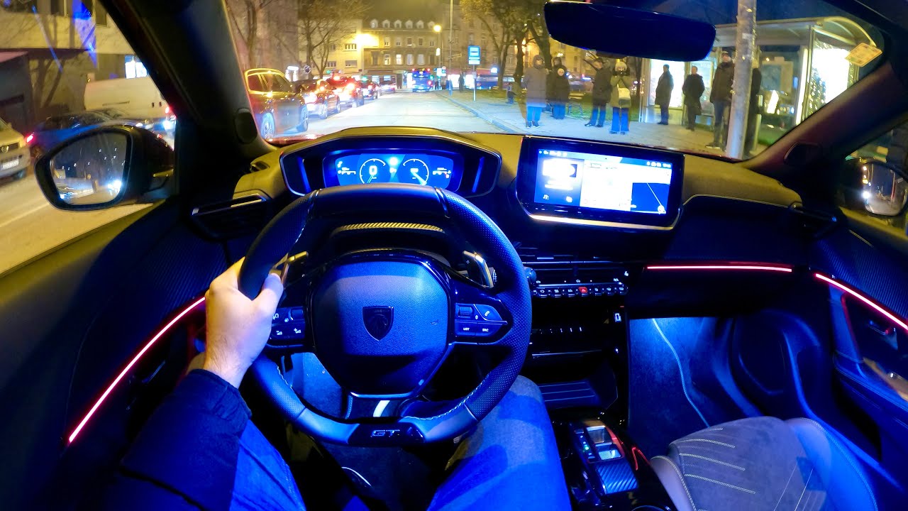 Peugeot 2008 Gt 2024 Facelift Relaxed Night Pov Test Drive