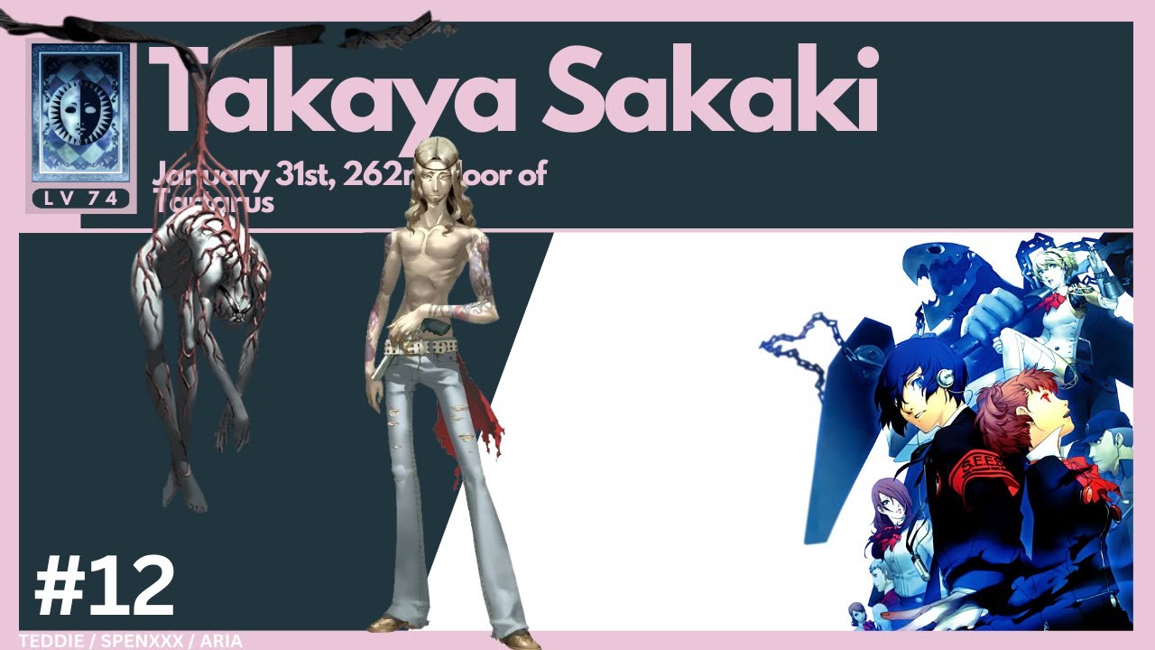 【Persona 3 Portable】Takaya Sakaki Normal / Hard / Maniac Full Moon ...