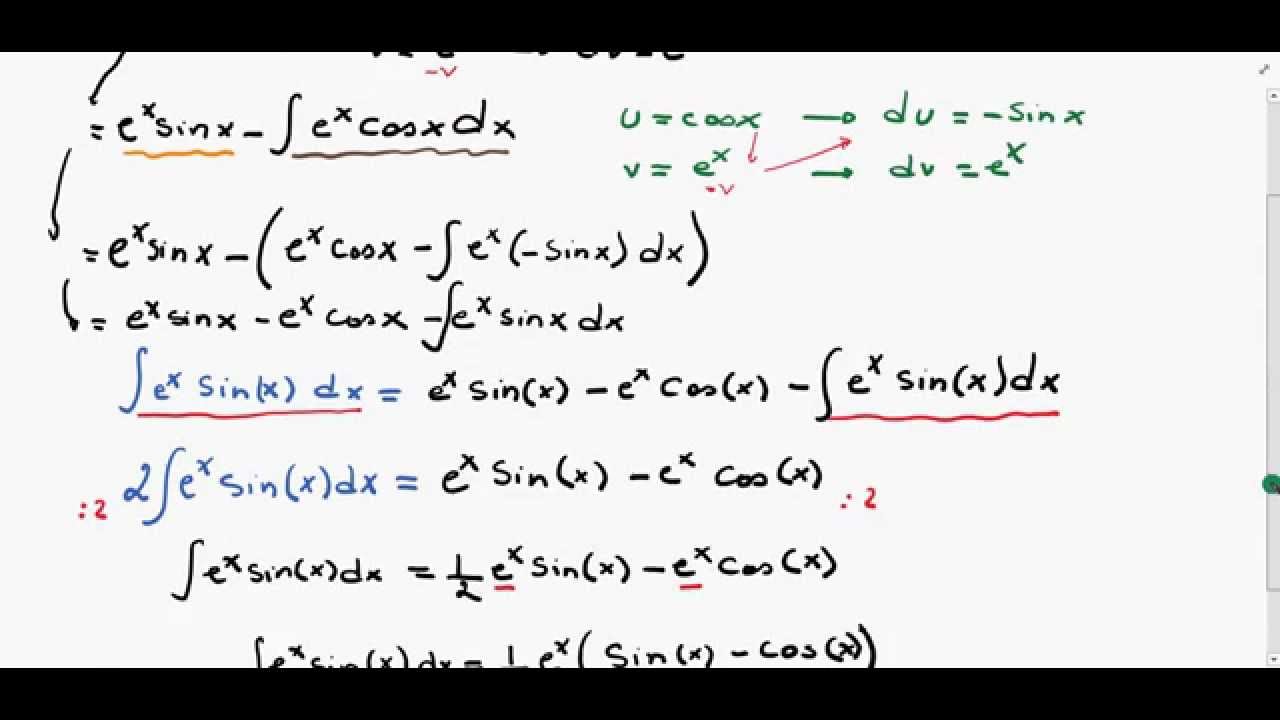 Integral Calculus III. Integration by Parts, Fomula and Example. Part 1 ...