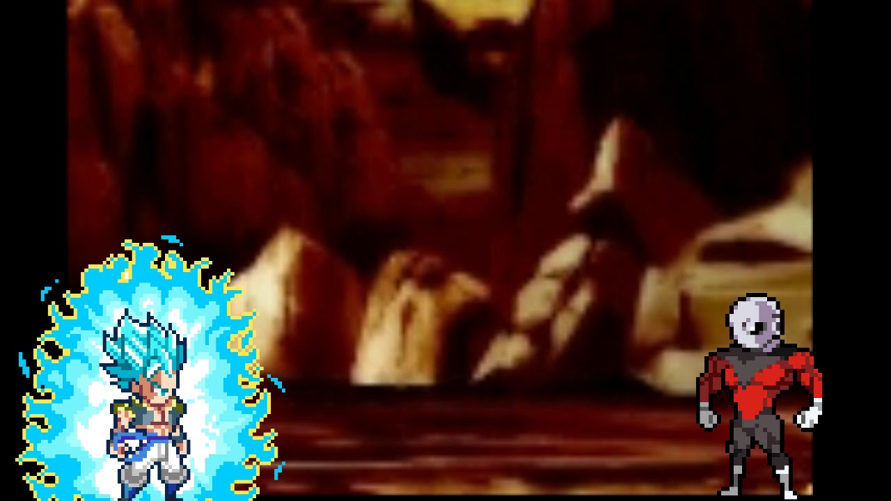 Gogeta ssjB vs jiren Sprite animation - YouTube