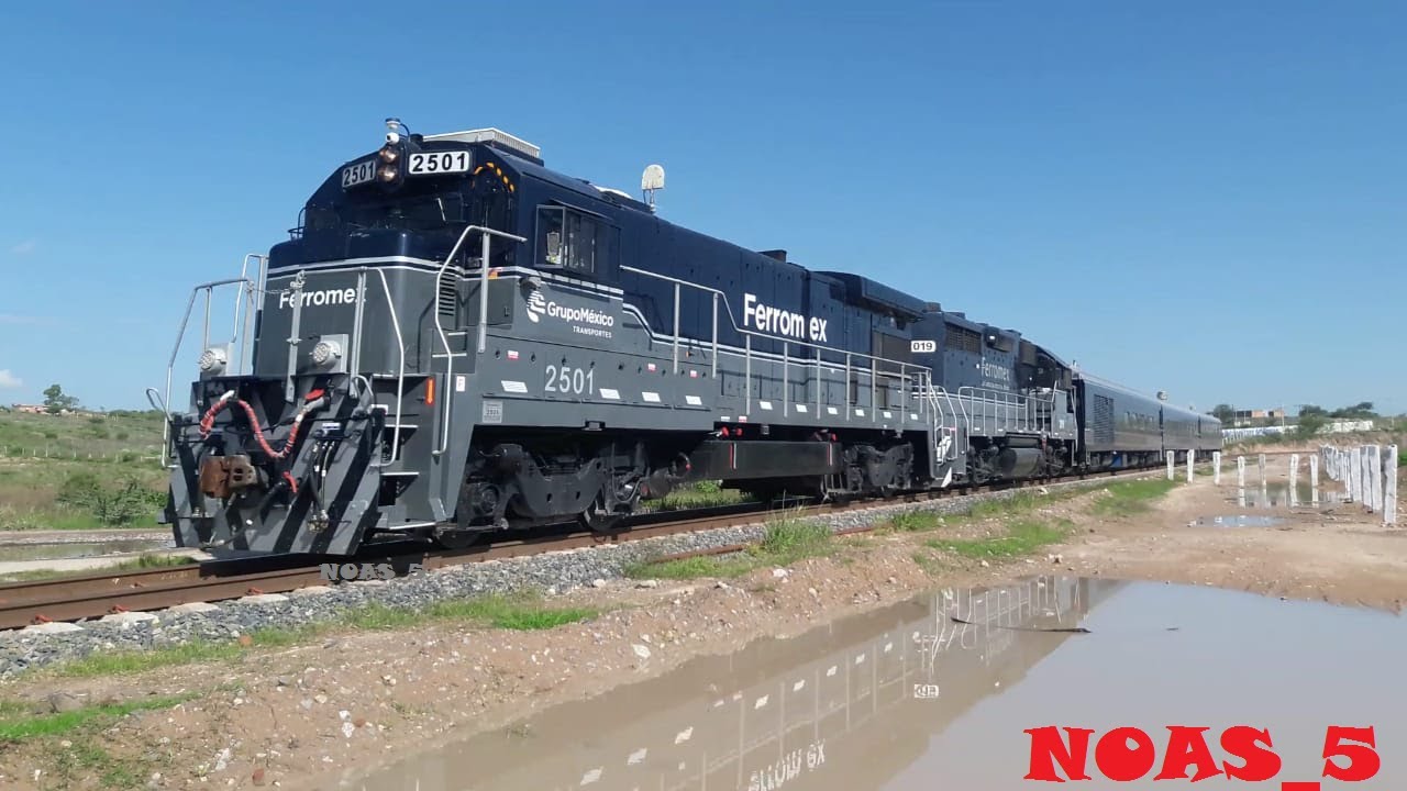 El Ejecutivo Ferromex con la 2501 B23-7 Líder y en múltiple la 2019 ...