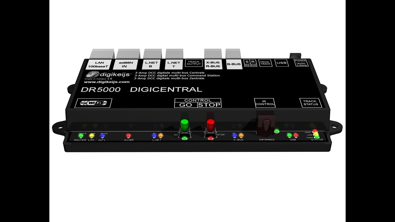 Digikeijs DR5000 DCC Command Station - YouTube