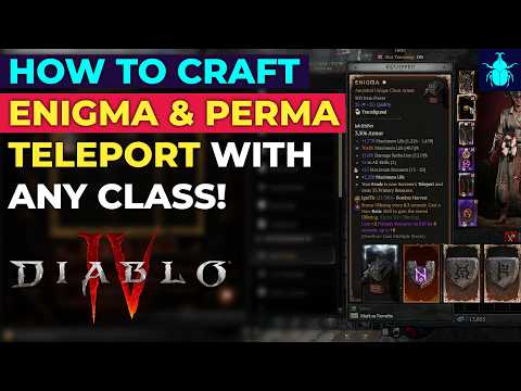 Diablo 4: How To Craft Enigma & PERMA TELEPORT with ANY Class | Season 15
