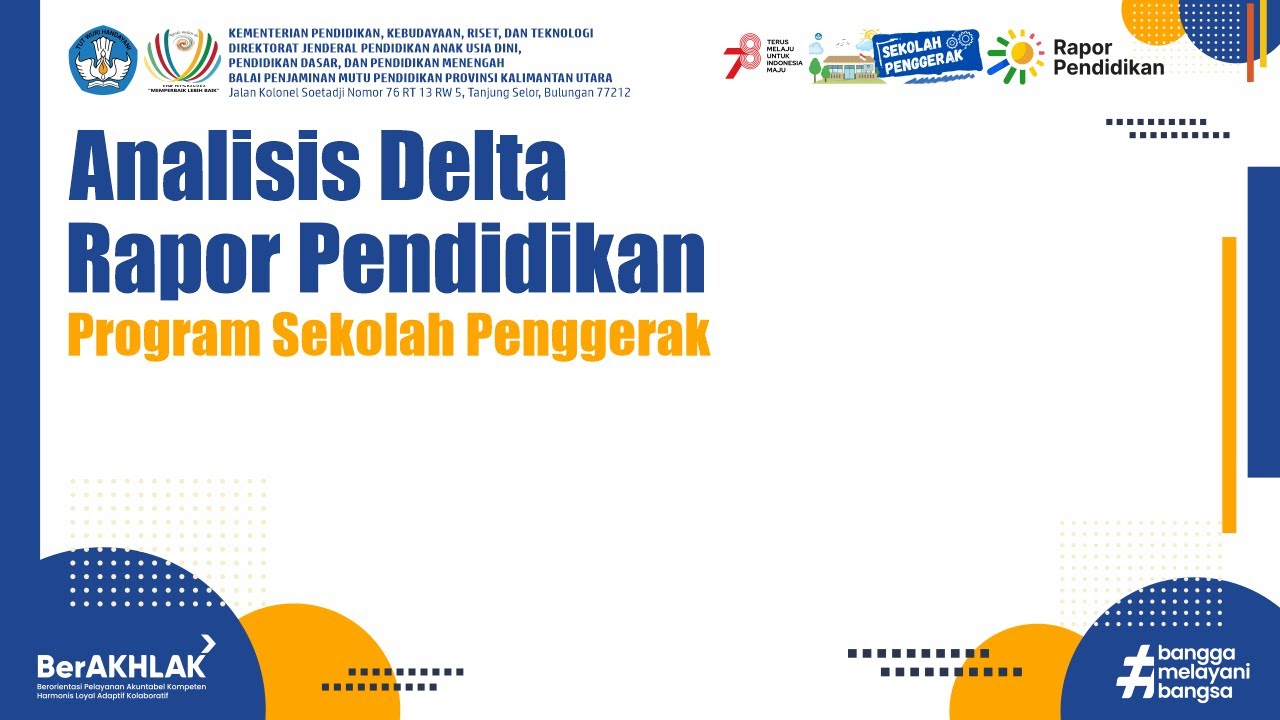 Analisis Delta Rapor Pendidikan Program Sekolah Penggerak - YouTube