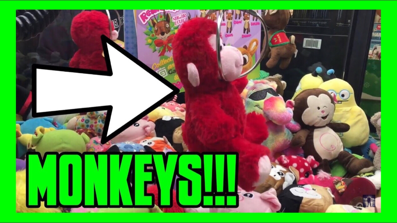 WINNING MONKEYS FROM THE CLAW MACHINE! (GamerGreen) - YouTube