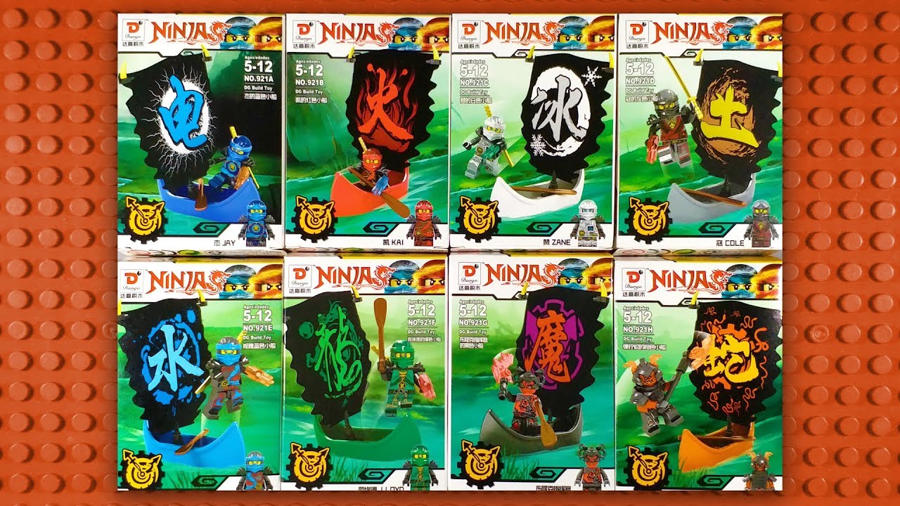 LEGO Ninjago boat Minifigures (knock-off) Dargo 921 - YouTube