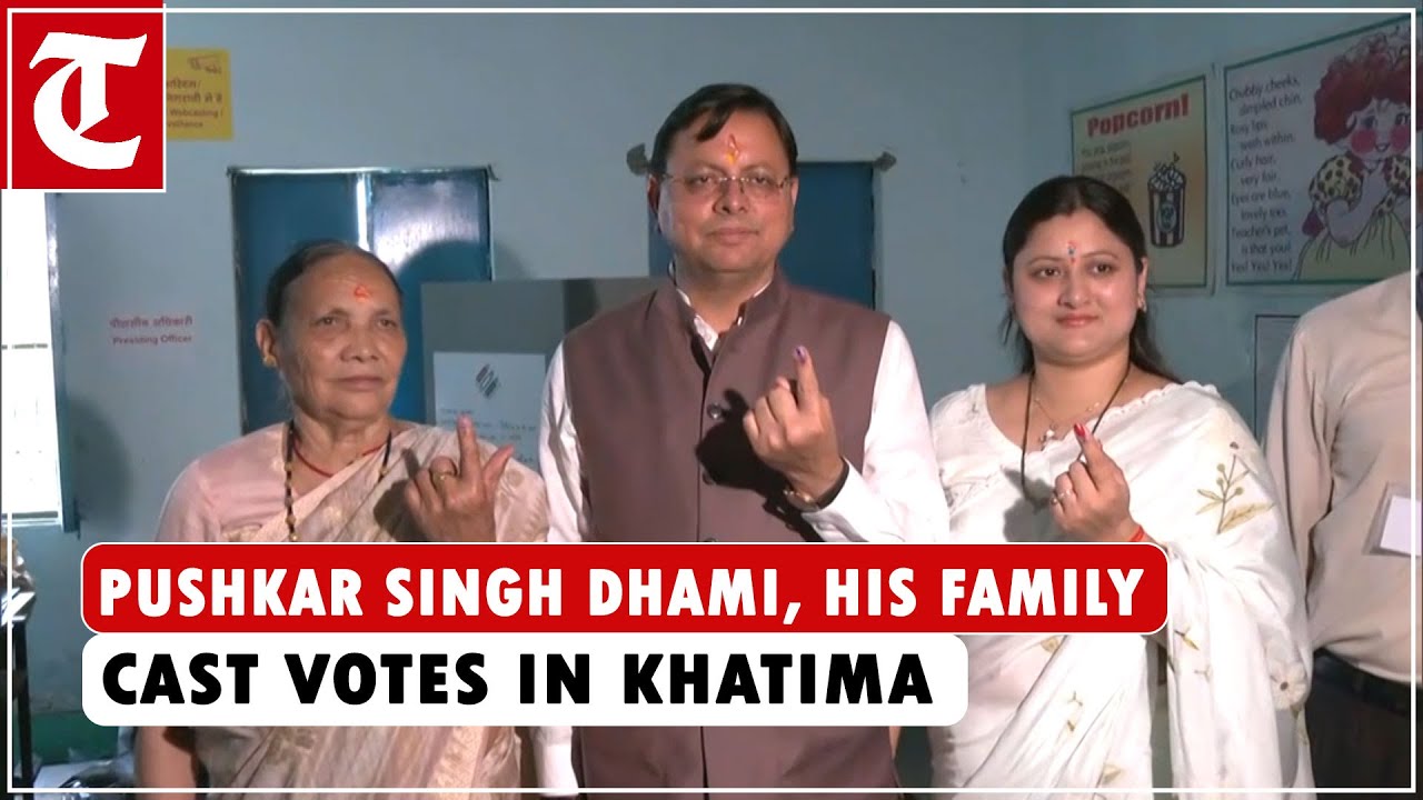 Uttarakhand CM Pushkar Singh Dhami, his family cast votes in Khatima ...