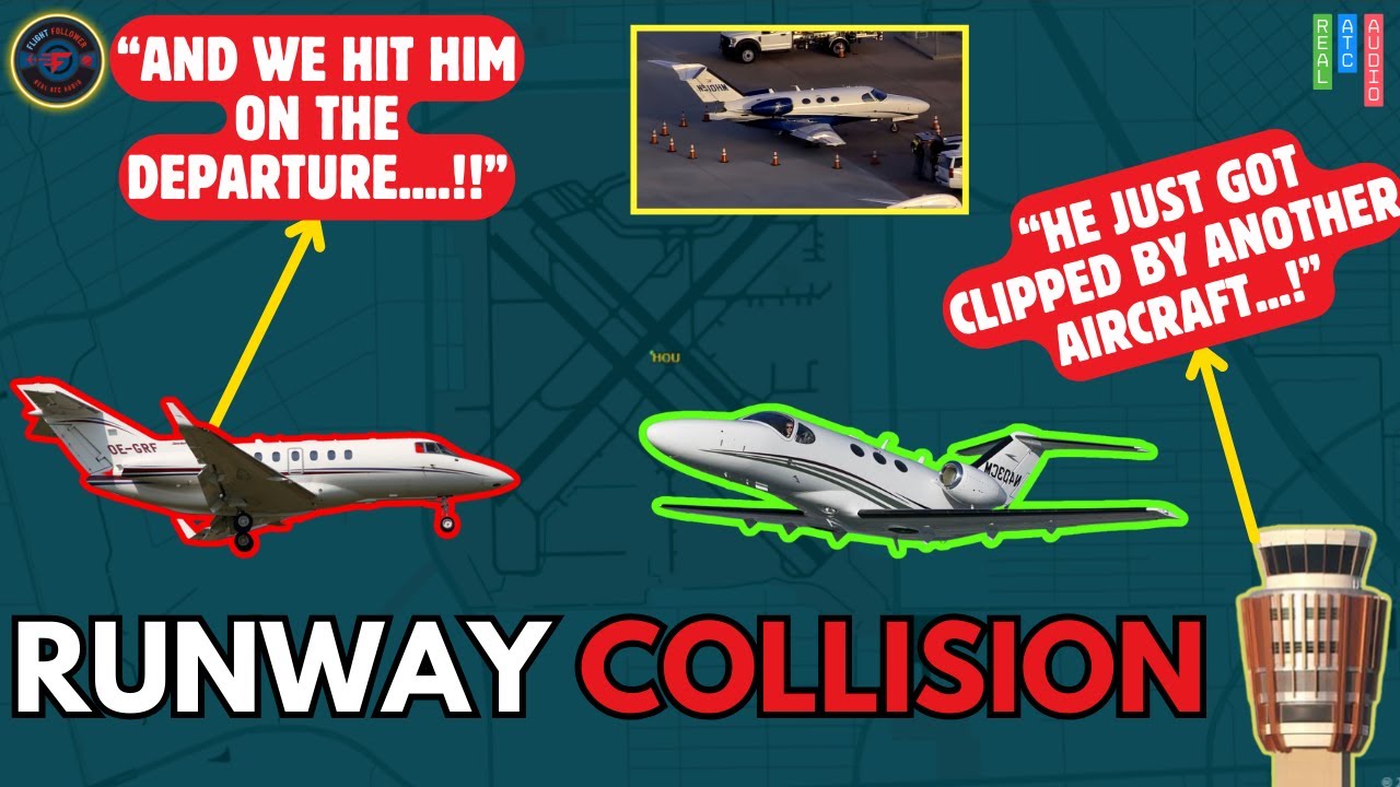 When Two Private Jets Collided During Takeoff and Landing at Houston ...