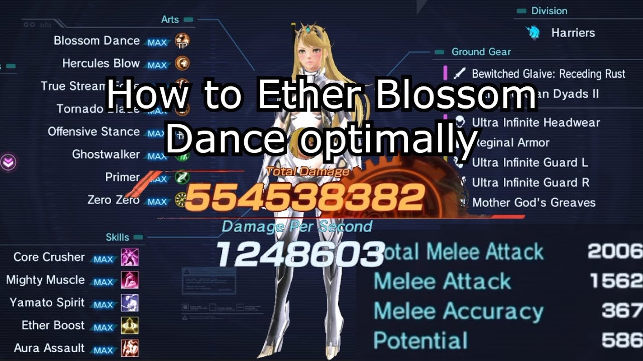 How to Ether Blossom Dance Optimally in XCX:DE - YouTube