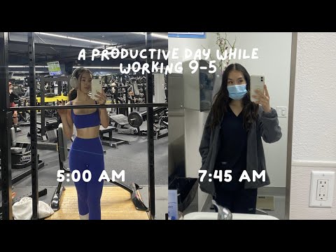 MY 4AM MORNING ROUTINE | productive day in my life while working 9-5 ...