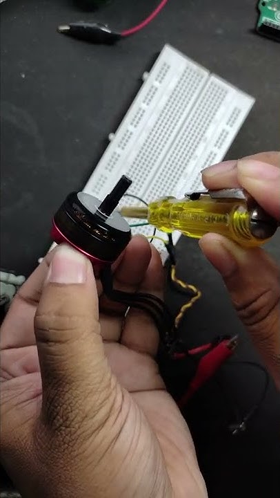 Bldc Motor Testing With Arduino Nano Emax Rs2205 Motor Youtube