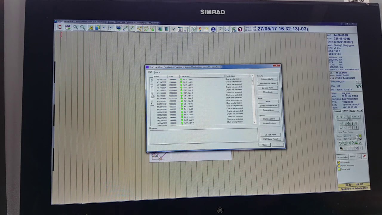 12 Is there an ENC Chart 1 reference on the ECDIS system - YouTube