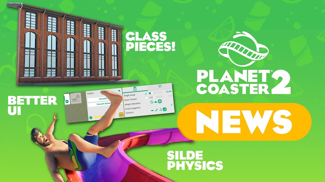 Planet Coaster 2 FREE UPDATE 1 Announced - Better UI, GLASS, STATIONS ...