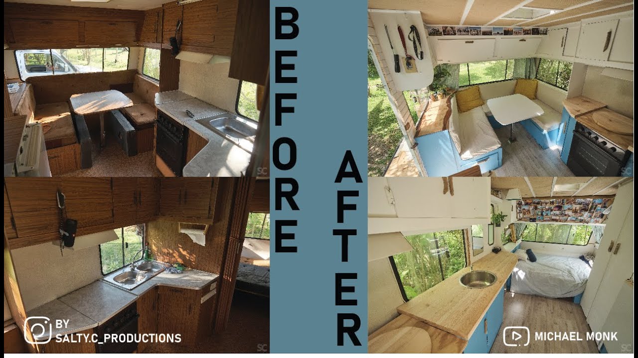 Before & After Caravan Renovations | Renovated Caravan Tour - YouTube