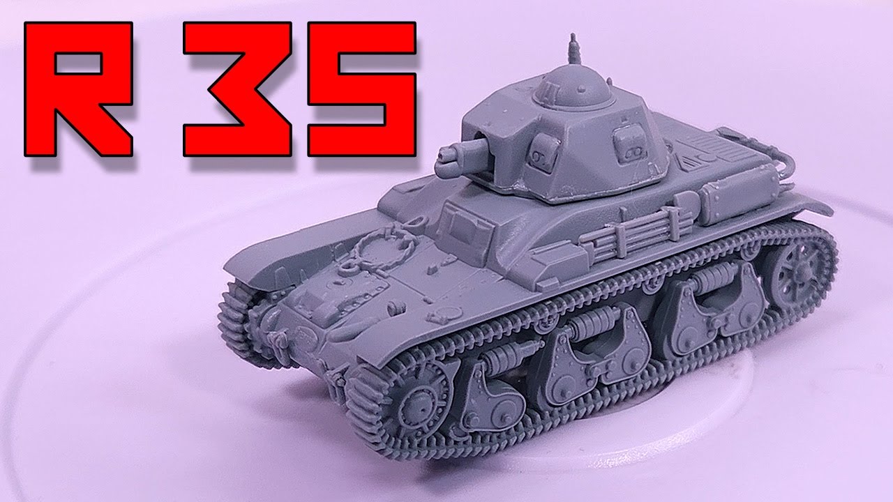 First to Fight R-35 Light Tank [1:72] - YouTube