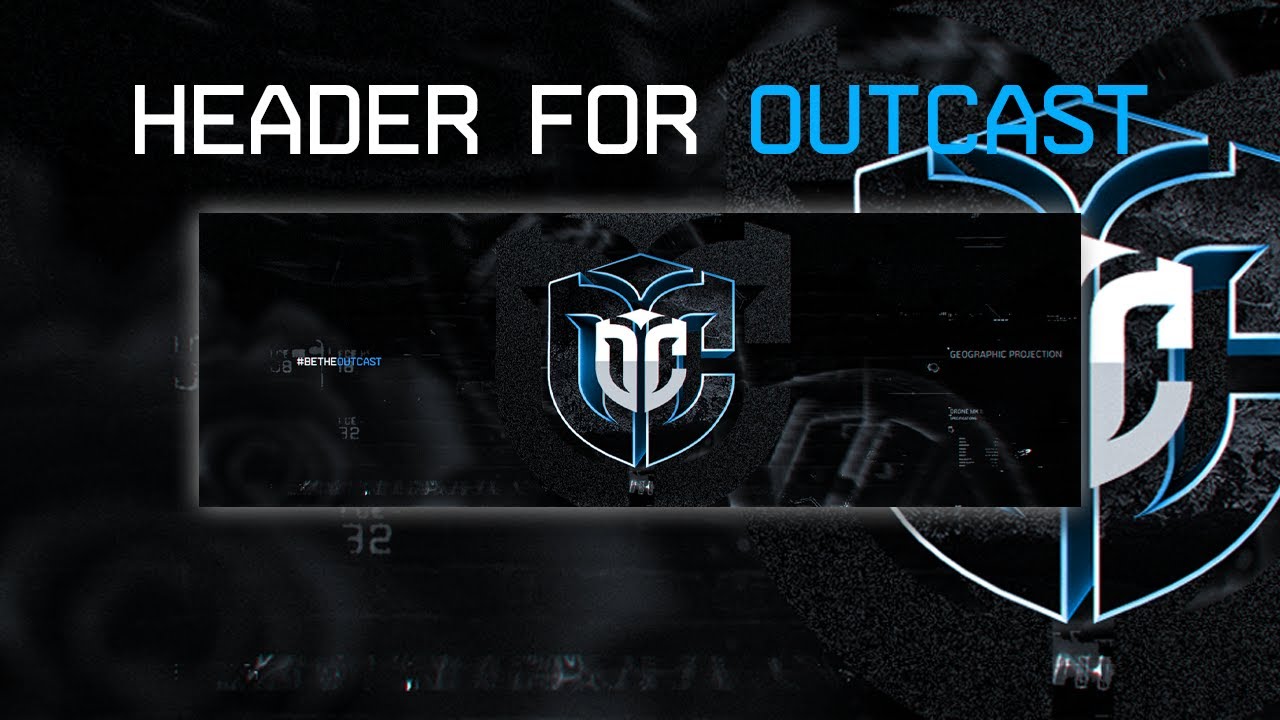 Outcast Esports Header [SPEED ART] - YouTube